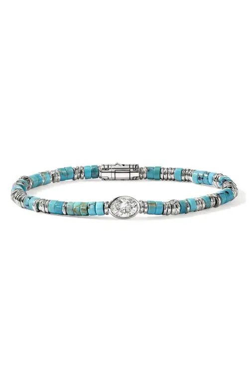 John Hardy Jh Lovestruck Diamond Heishi Bracelet