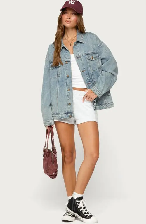 EDIKTED Dalia Oversized Denim Jacket