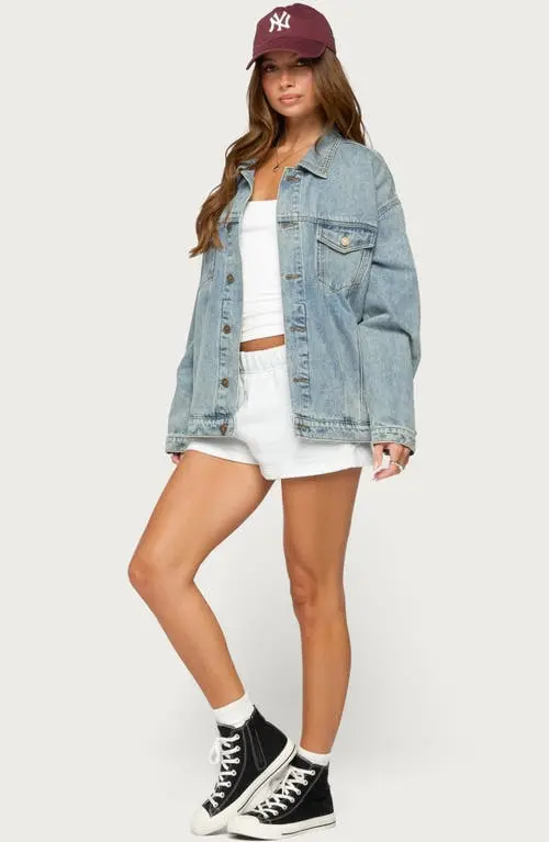 EDIKTED Dalia Oversized Denim Jacket
