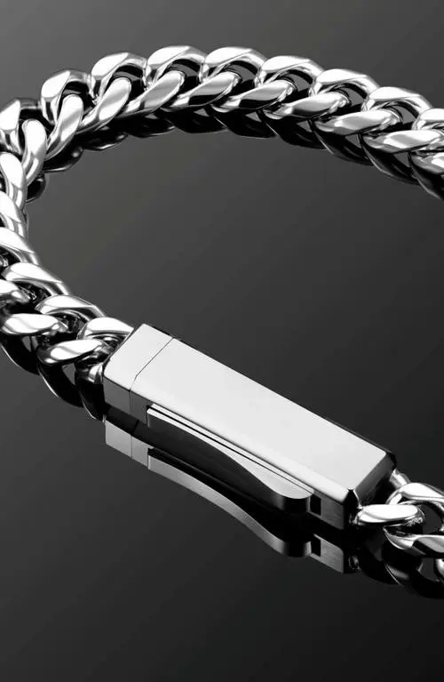 VINCERO 5mm Curb Chain Necklace - Silver