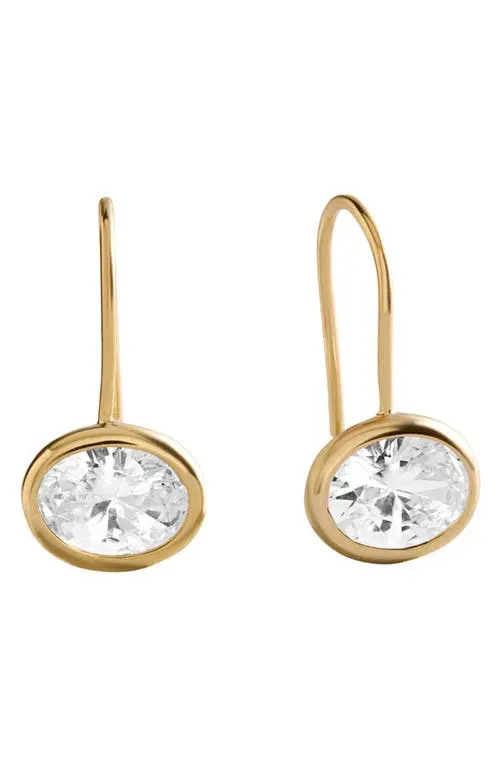BAUBLEBAR Fallon 8mm Bezel Drop Earrings