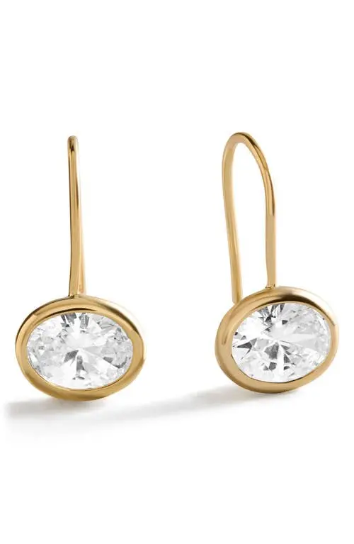 BAUBLEBAR Fallon 8mm Bezel Drop Earrings