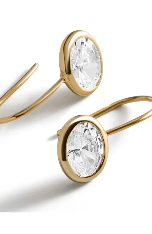 BAUBLEBAR Fallon 8mm Bezel Drop Earrings