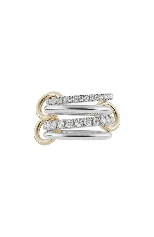 SPINELLI KILCOLLIN Halley Sg Deux Diamond Linked Band Ring - Mix