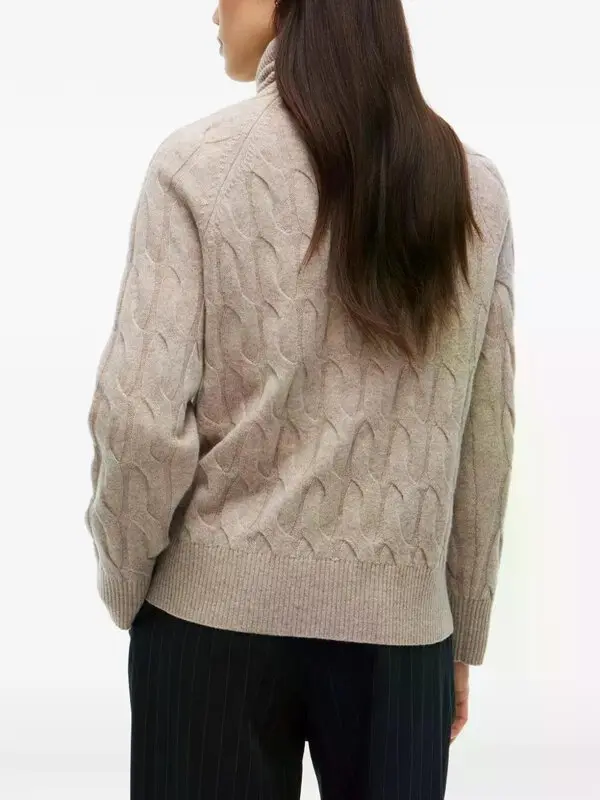 TOMMY HILFIGER Cable-knit Roll-neck Sweater