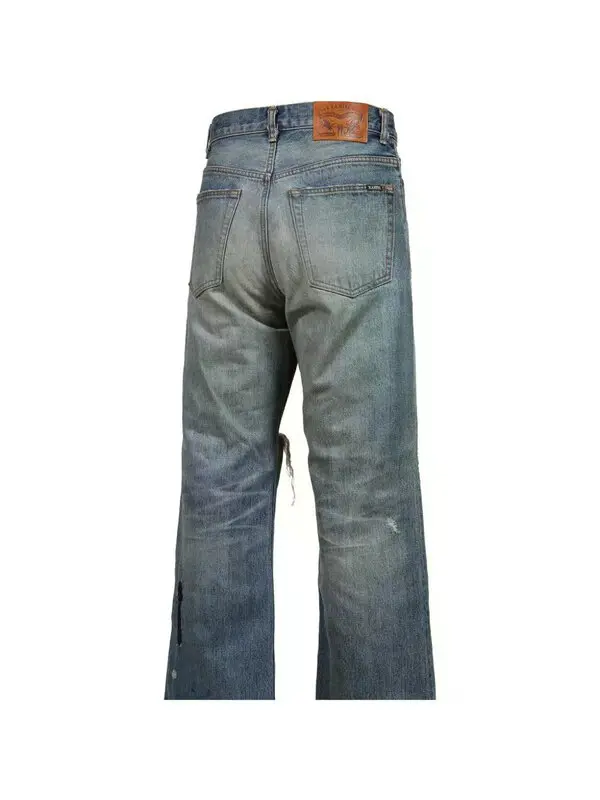 KAMIYA Repaired Bootcut Jeans