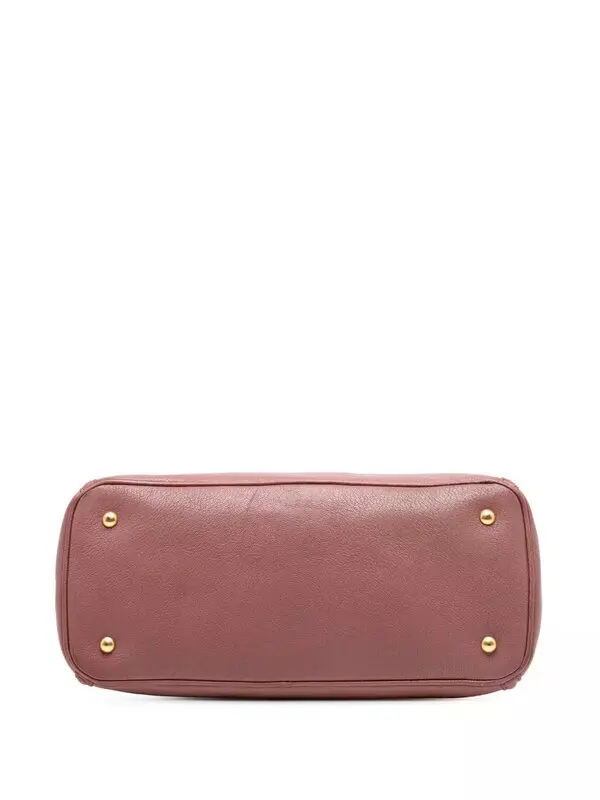 Miu Miu 2021-2025 Leather Madras Tote Satchel