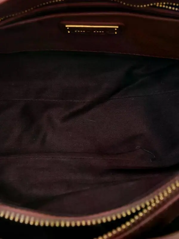 Miu Miu 2021-2025 Leather Madras Tote Satchel