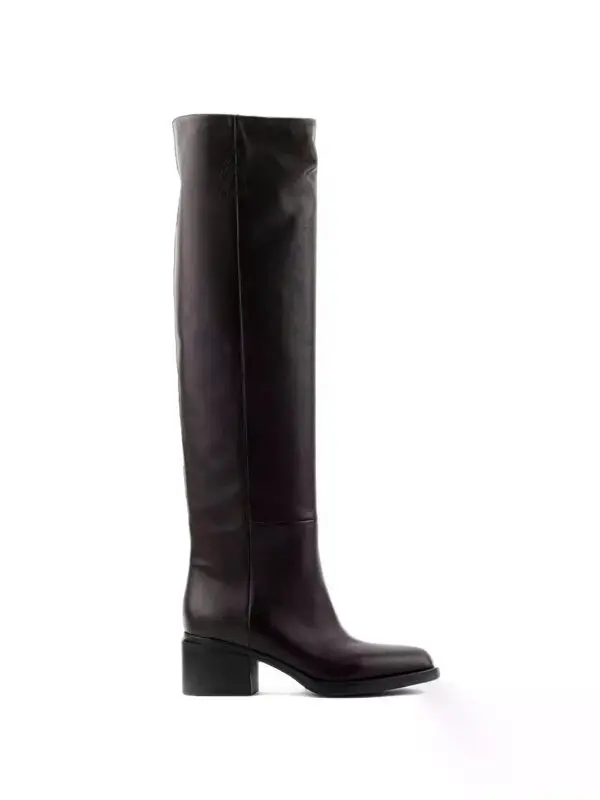 Elena Iachi Square-toe Leather Boots