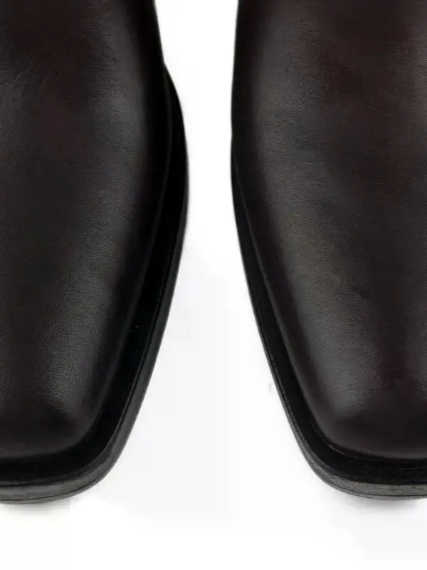 Elena Iachi Square-toe Leather Boots