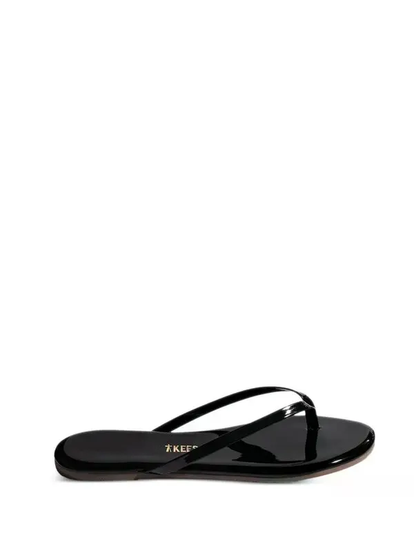 Tkees Lily Patent Leather Sandals - Black