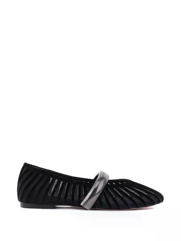 Lola Cruz Alexa Striped Ballet Flats