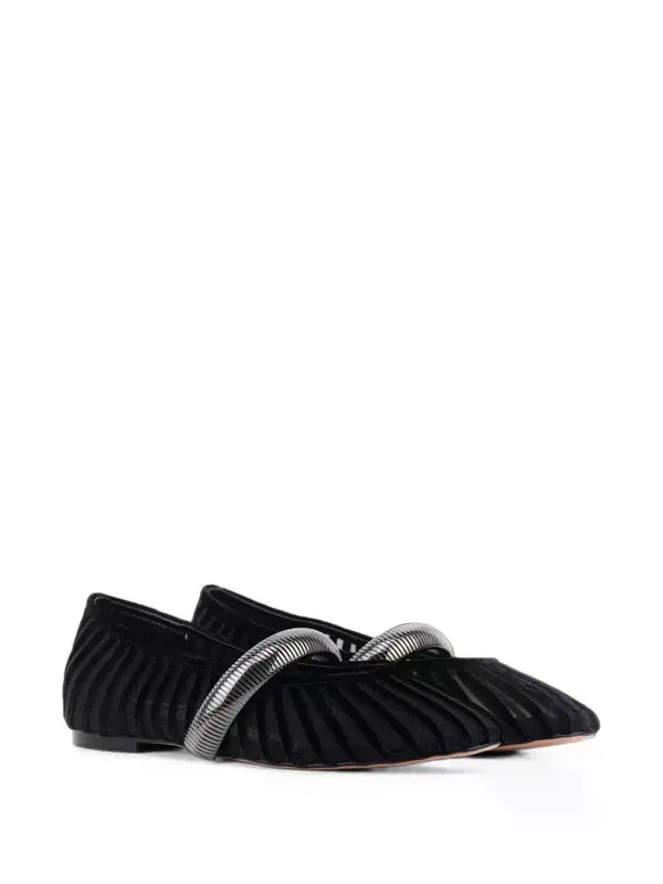 Lola Cruz Alexa Striped Ballet Flats