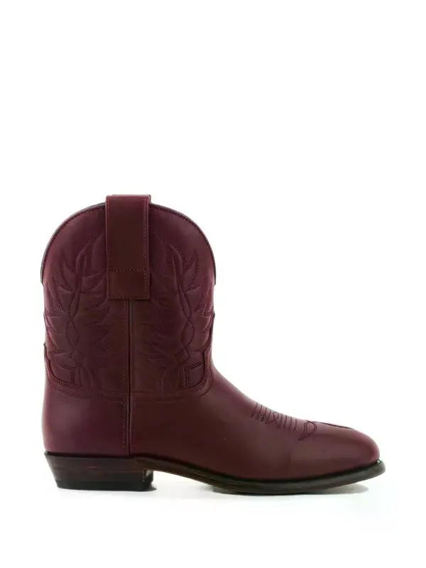 PAUL WARMER Kansas Leather Cowboy Boots
