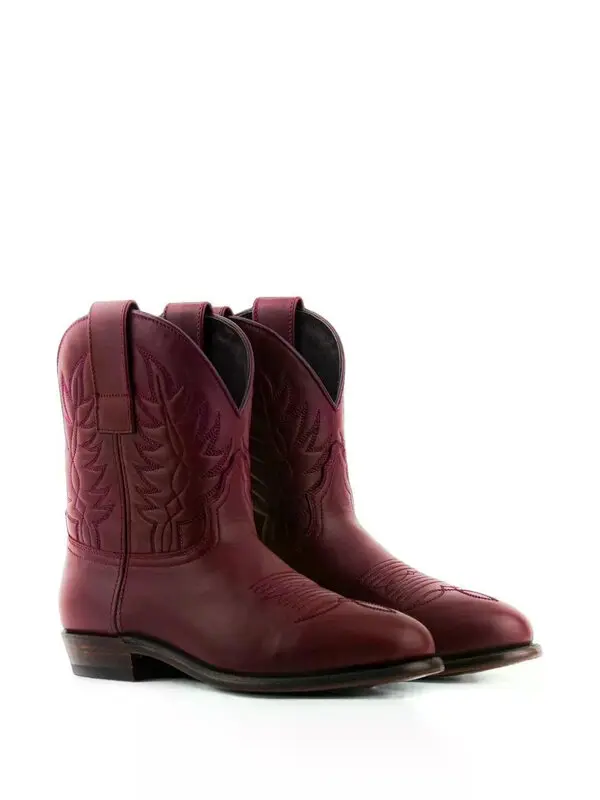 PAUL WARMER Kansas Leather Cowboy Boots
