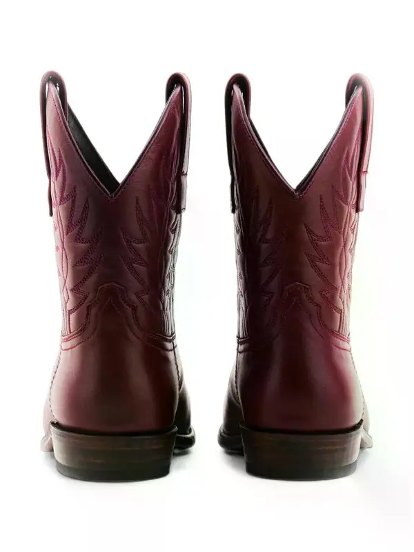 PAUL WARMER Kansas Leather Cowboy Boots