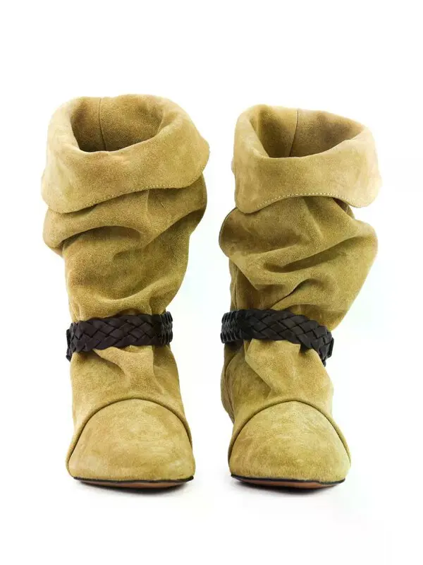 NUBIKK Sally Lynn Slouchy Ankle Boots - Neutrals