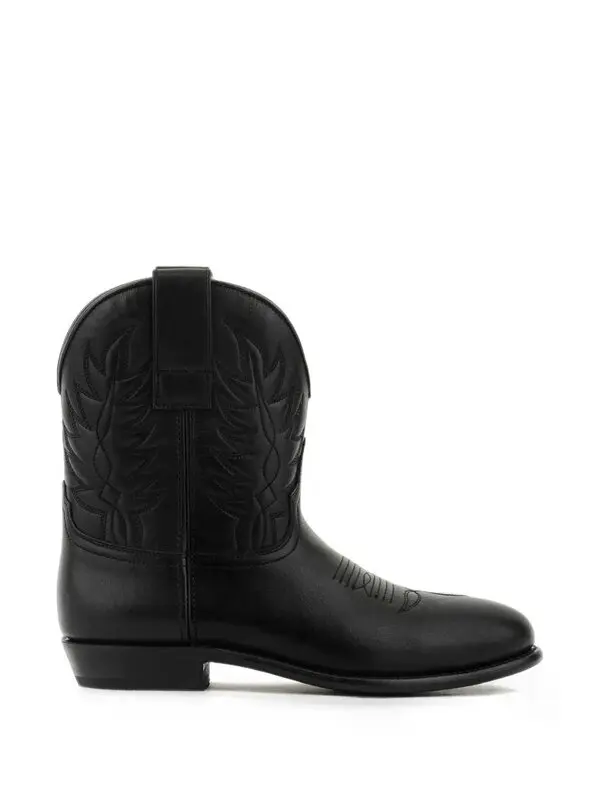 PAUL WARMER Kansas Leather Cowboy Boots