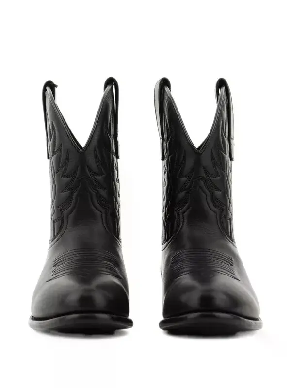 PAUL WARMER Kansas Leather Cowboy Boots