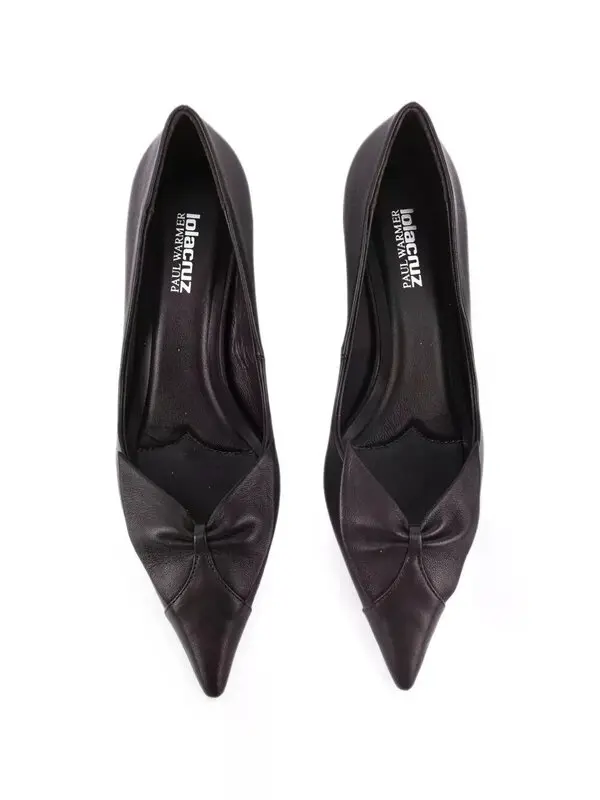 Lola Cruz Manuela Bow-detail Pointed-toe Pumps