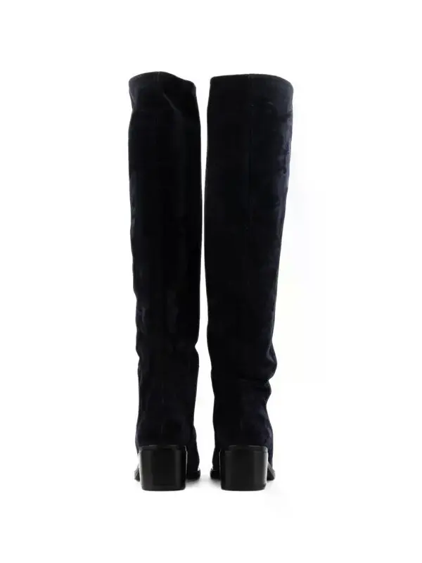 Elena Iachi Square-toe Suede Knee-high Boots