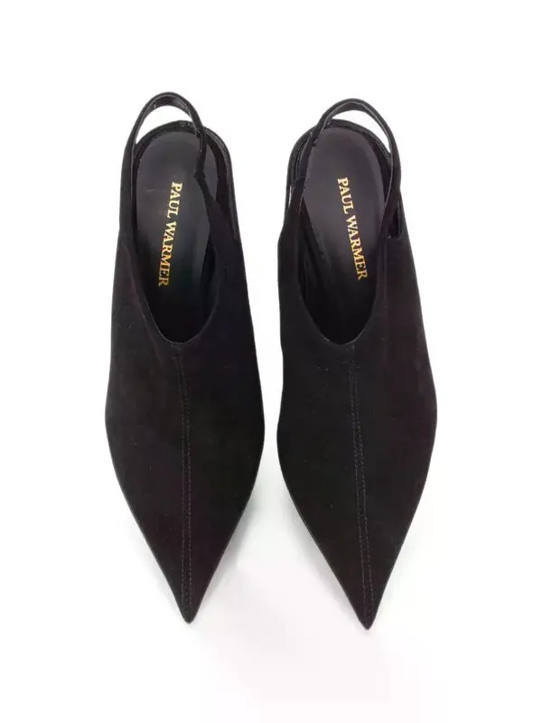 PAUL WARMER Suede Slingback Pumps