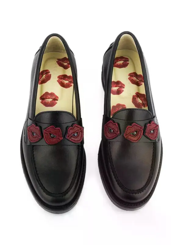 DUKE + DEXTER Wild Kisses Leather Loafers