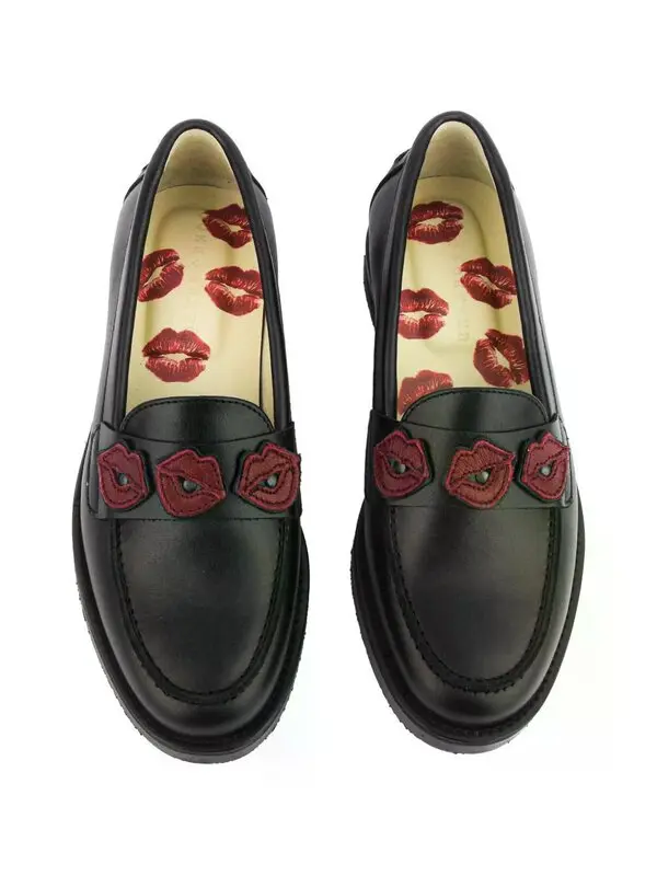 DUKE + DEXTER Wild Kisses Leather Loafers
