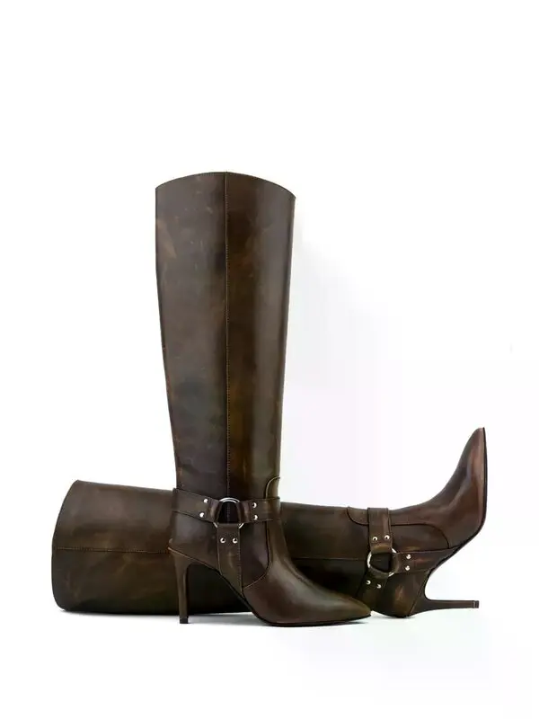 PAUL WARMER Arizona Leather Knee-high Boots