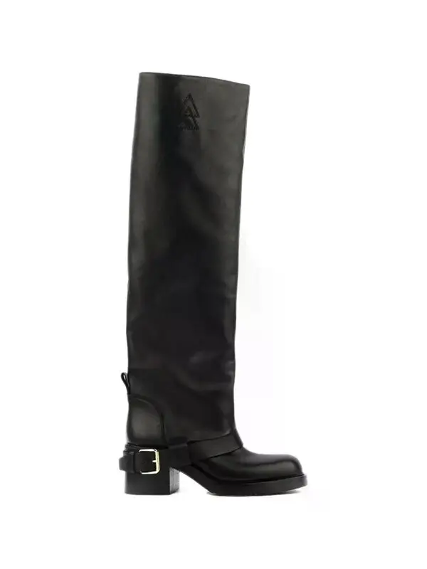 Elena Iachi Buckle-detail Leather Boots