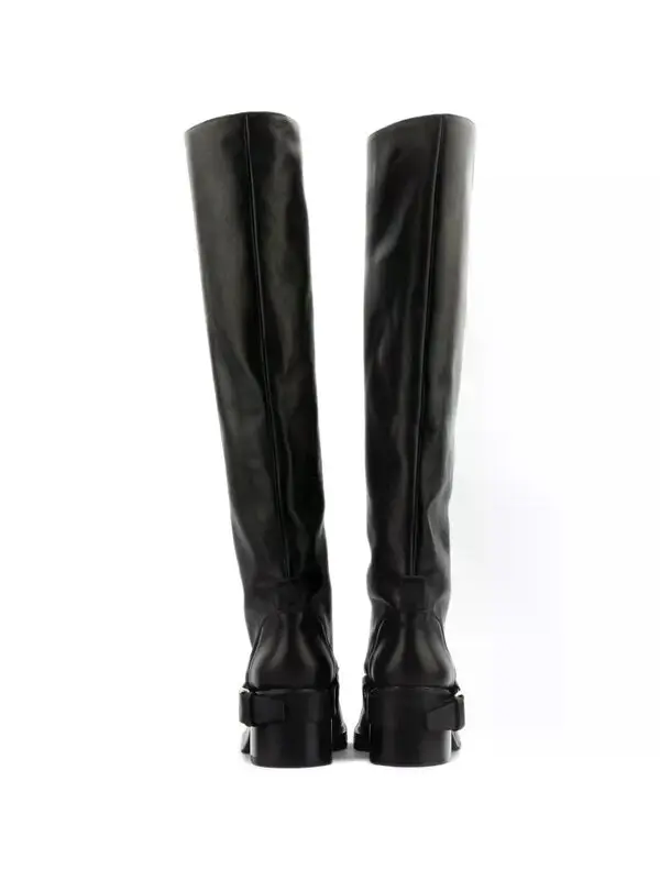 Elena Iachi Buckle-detail Leather Boots