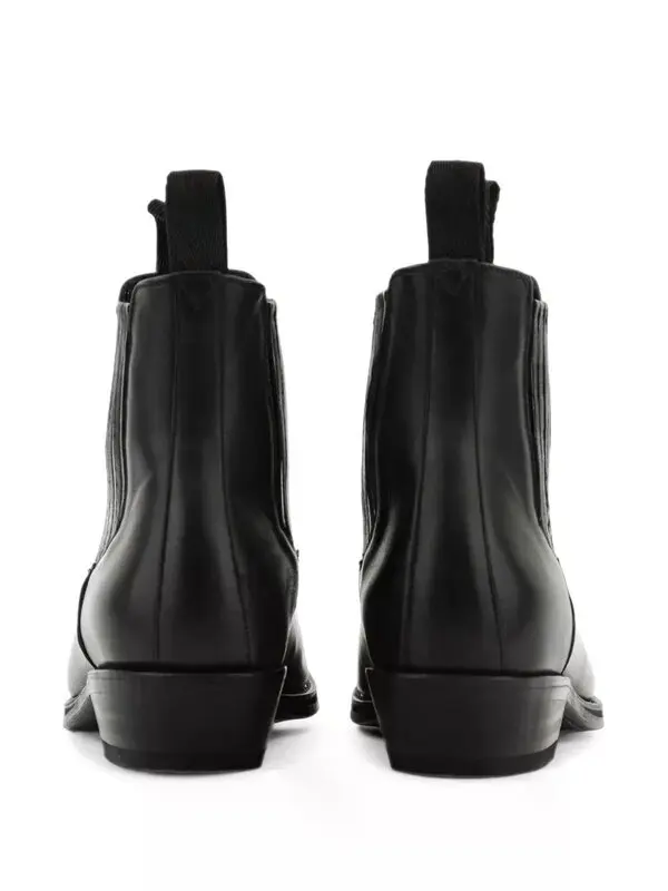 PAUL WARMER Gaucho Embroidered Leather Chelsea Boots