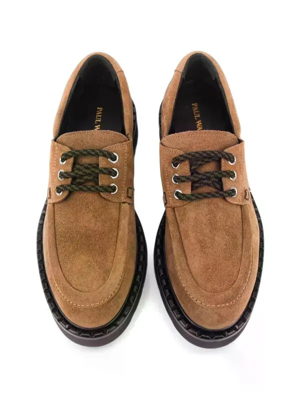 PAUL WARMER Puck Suede Derby Shoes