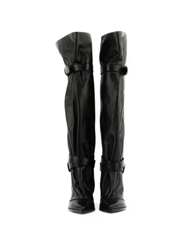 Elena Iachi Queenie Buckle-strap Slouchy Boots