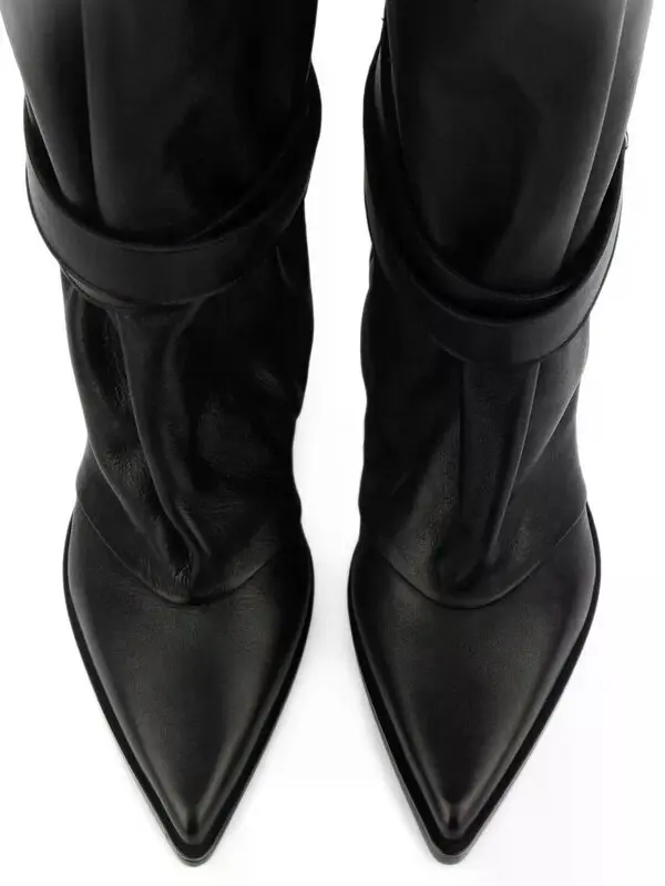 Elena Iachi Queenie Buckle-strap Slouchy Boots