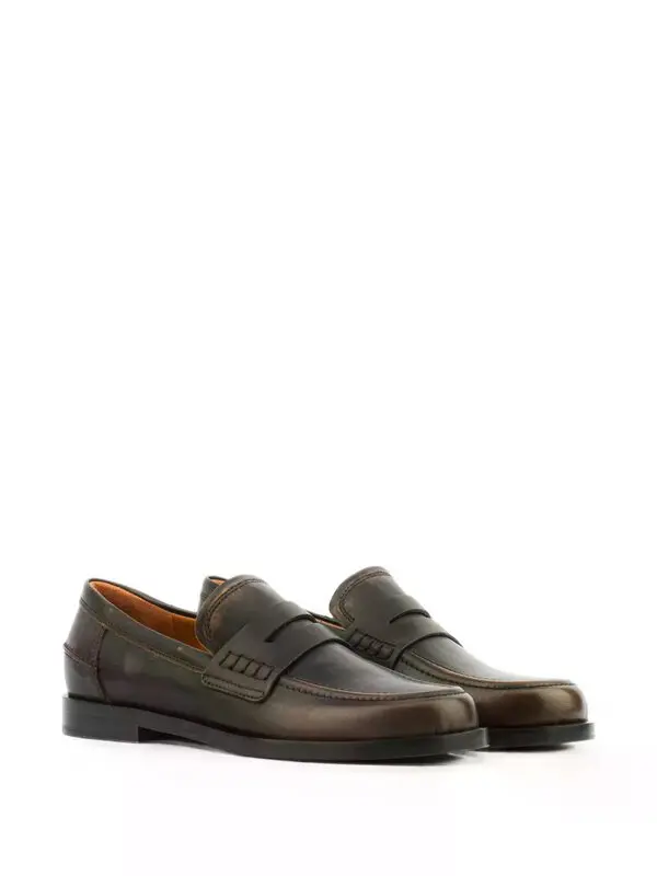 Roberto Festa Caty Brushed Leather Loafers