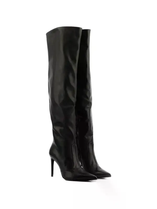 PAUL WARMER Patrice Over-the-knee Boots - Black