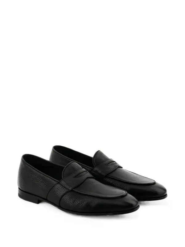 FRANCESCHETTI Caviar Leather Loafers