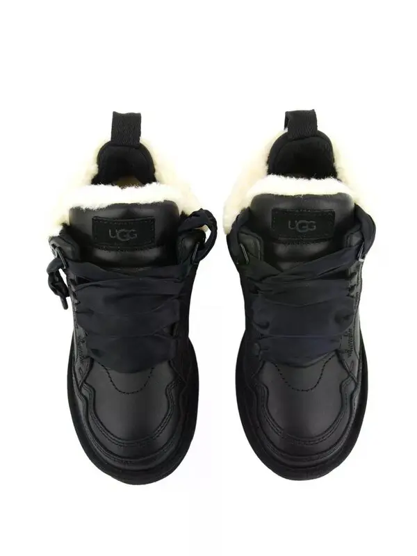 UGG Lowmel Leather Sneakers - Black