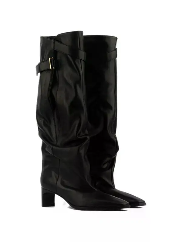 Elena Iachi Slouchy Buckled Boots