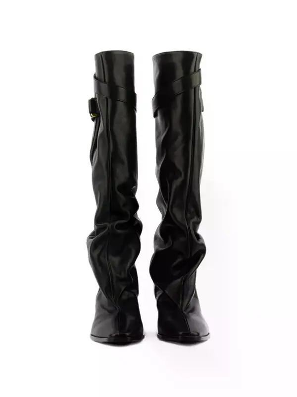 Elena Iachi Slouchy Buckled Boots