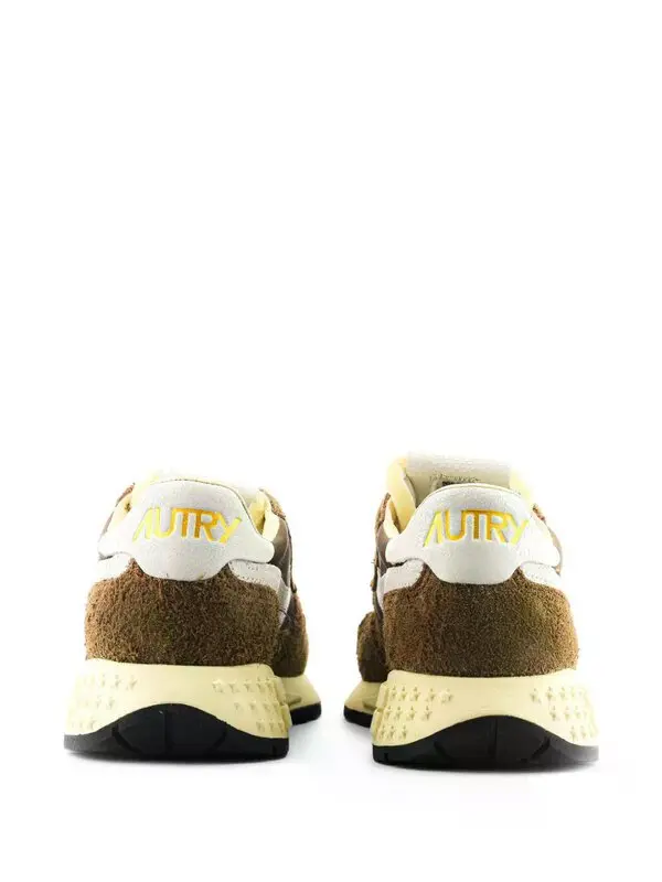 AUTRY Reelwind Logo-patch Low-top Sneakers - Brown
