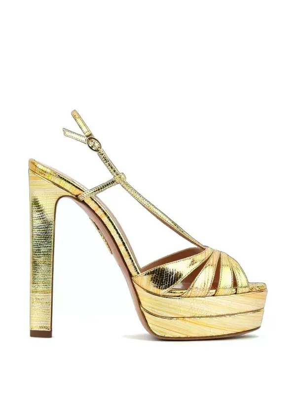 AQUAZZURA Aimee Sandals 130 - Gold