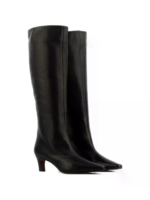 PAUL WARMER Fredine Pointed-toe Knee-high Boots