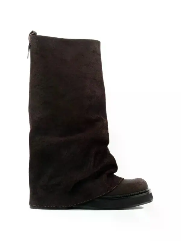 Attico Robin Suede Boots - Brown