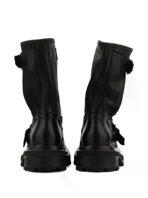 Elena Iachi Buckle-strap Biker Boots