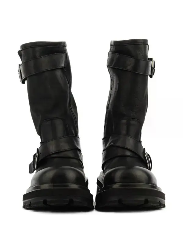 Elena Iachi Buckle-strap Biker Boots
