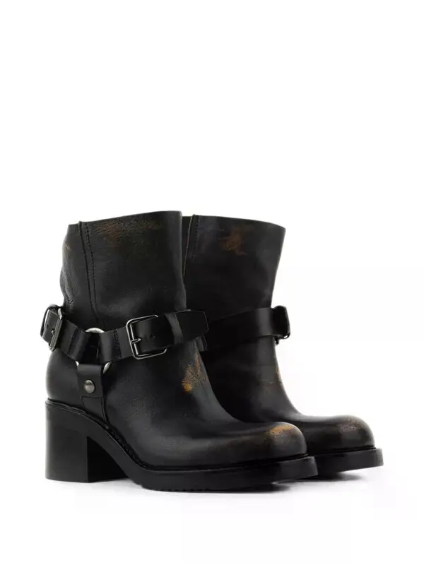 Elena Iachi Bohemian Distressed Ankle Boots