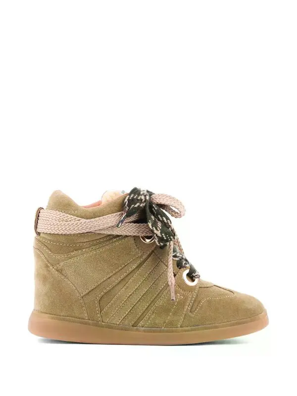 SERAFINI Lace-up Suede Sneakers - Neutrals
