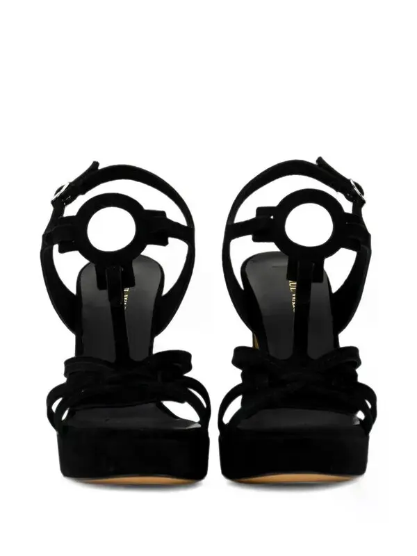 PAUL WARMER Paris Suede Heeled Sandals